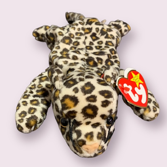 Ty | Other | Ty Beanie Babies Freckles The Spotted Leopard Plush Toy ...